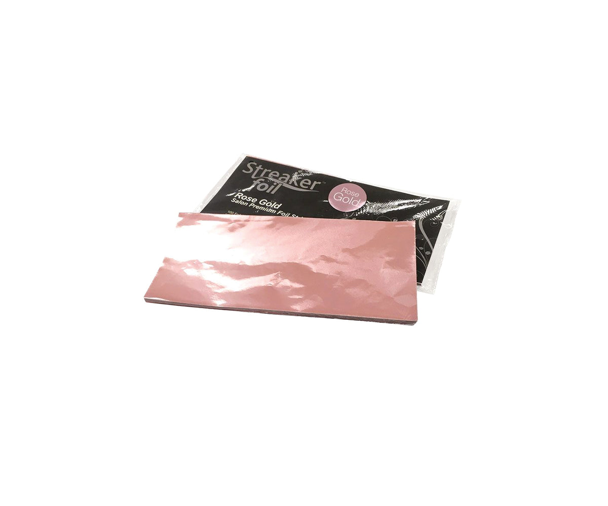 Streaker Foil - Long (Rose Gold) 100 Sheets– Agenda Salon Concepts