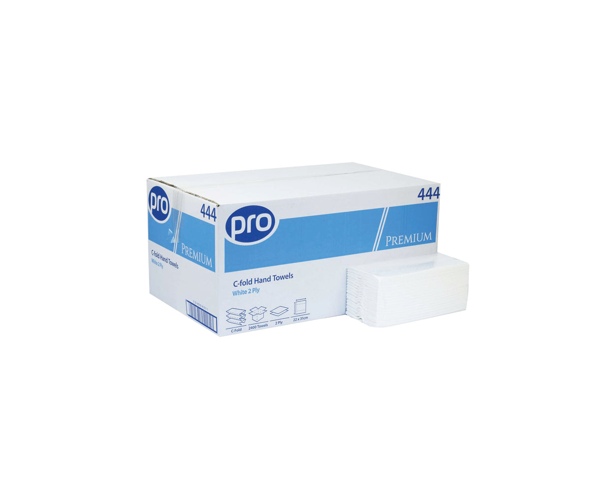 PRO Premium C-Fold 2 Ply White Paper Towels– Agenda Salon Concepts