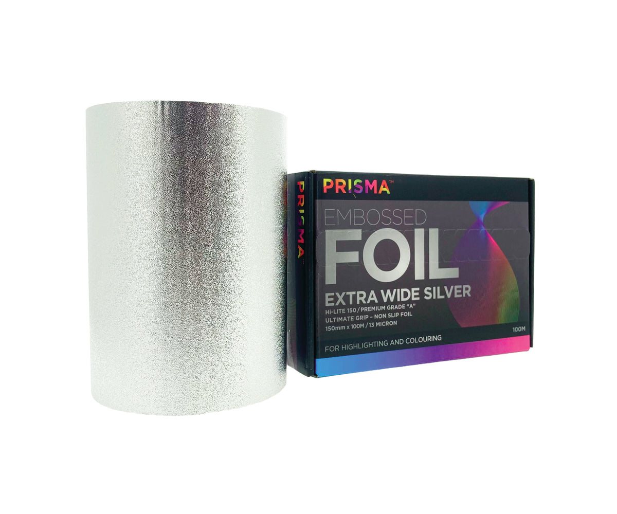 Embossed Foil - Extra Wide - Silver (150mm x 100m) (PR-EF100-S120 ...