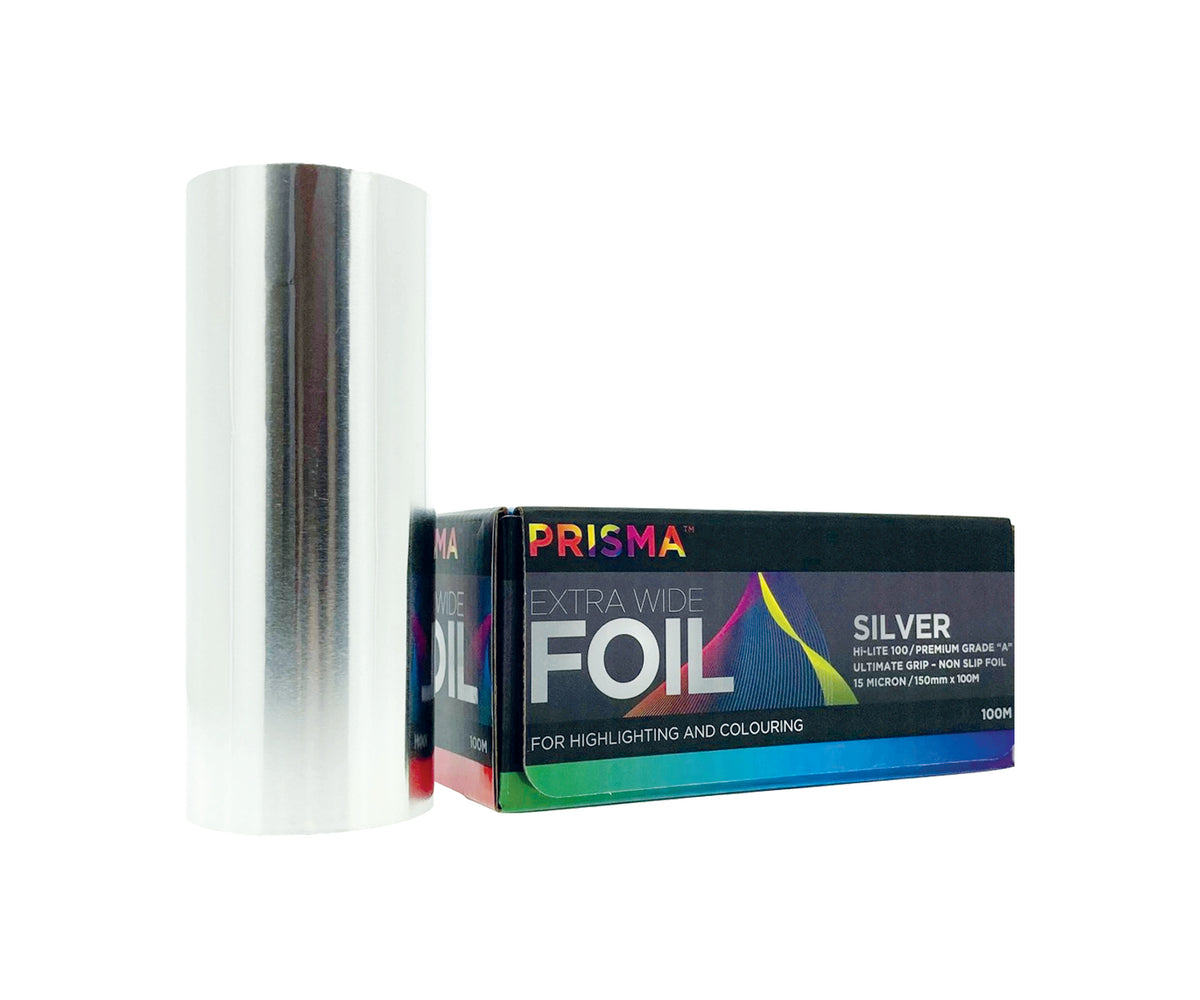 Prisma Premium Foil Extra Wide Silver (150mm x 100m)– Agenda Salon Concepts